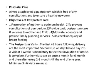 Postnatal & neonatal care | PPTX