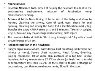 Postnatal & neonatal care | PPTX