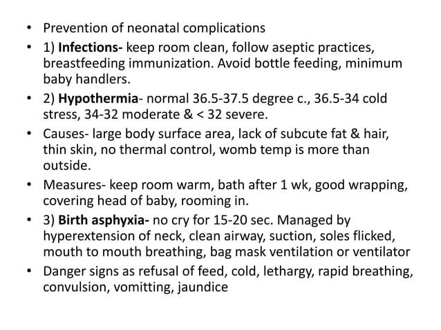 Postnatal & neonatal care | PPTX