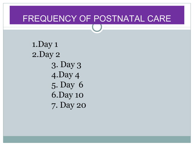 Post natal care update | PPT | Pregnancy | Reproductive Health