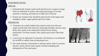 post n core. in prosthodontics and dental science | PPTX