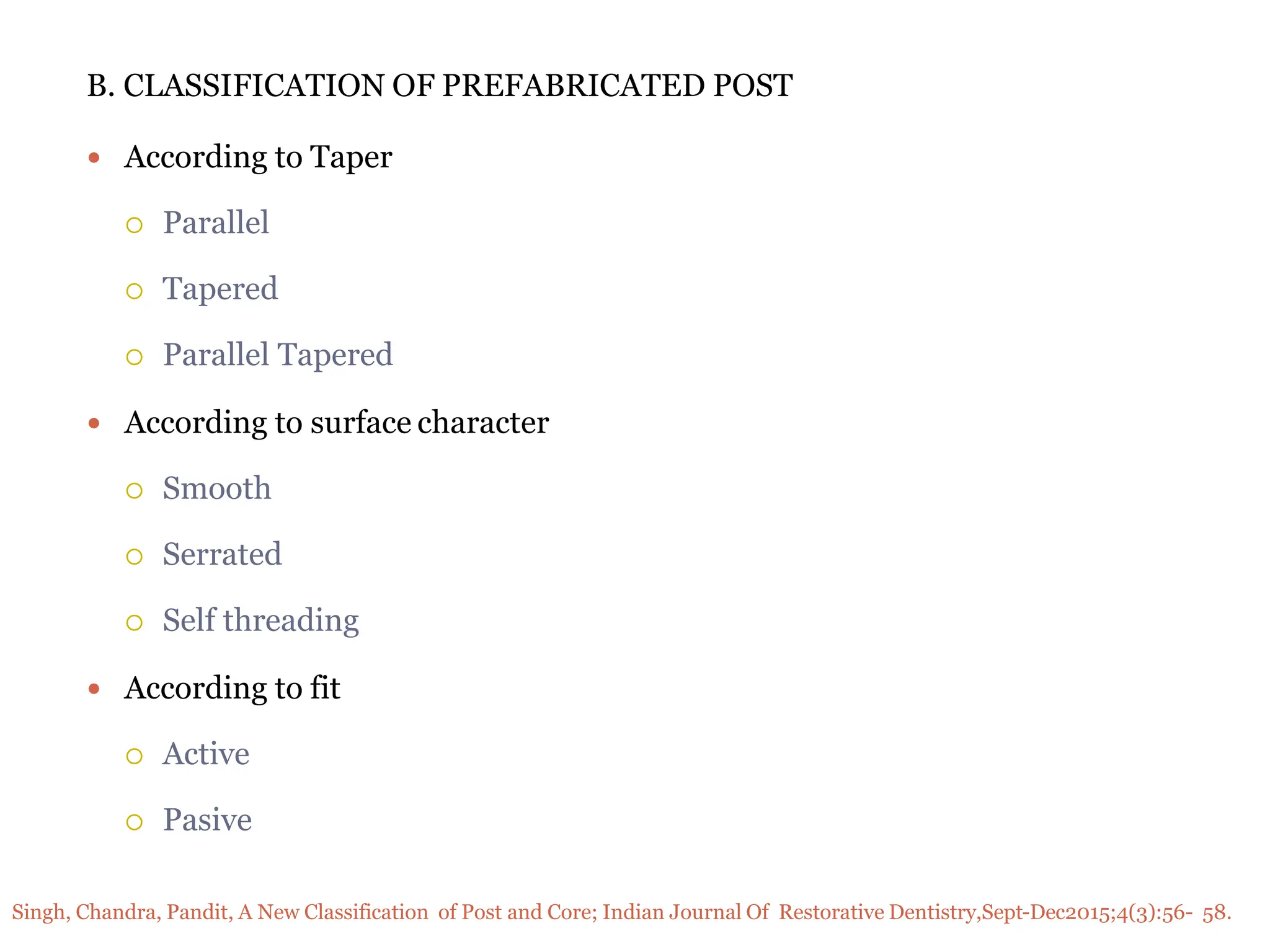 PostNdCore classification types n new trends | PPTX