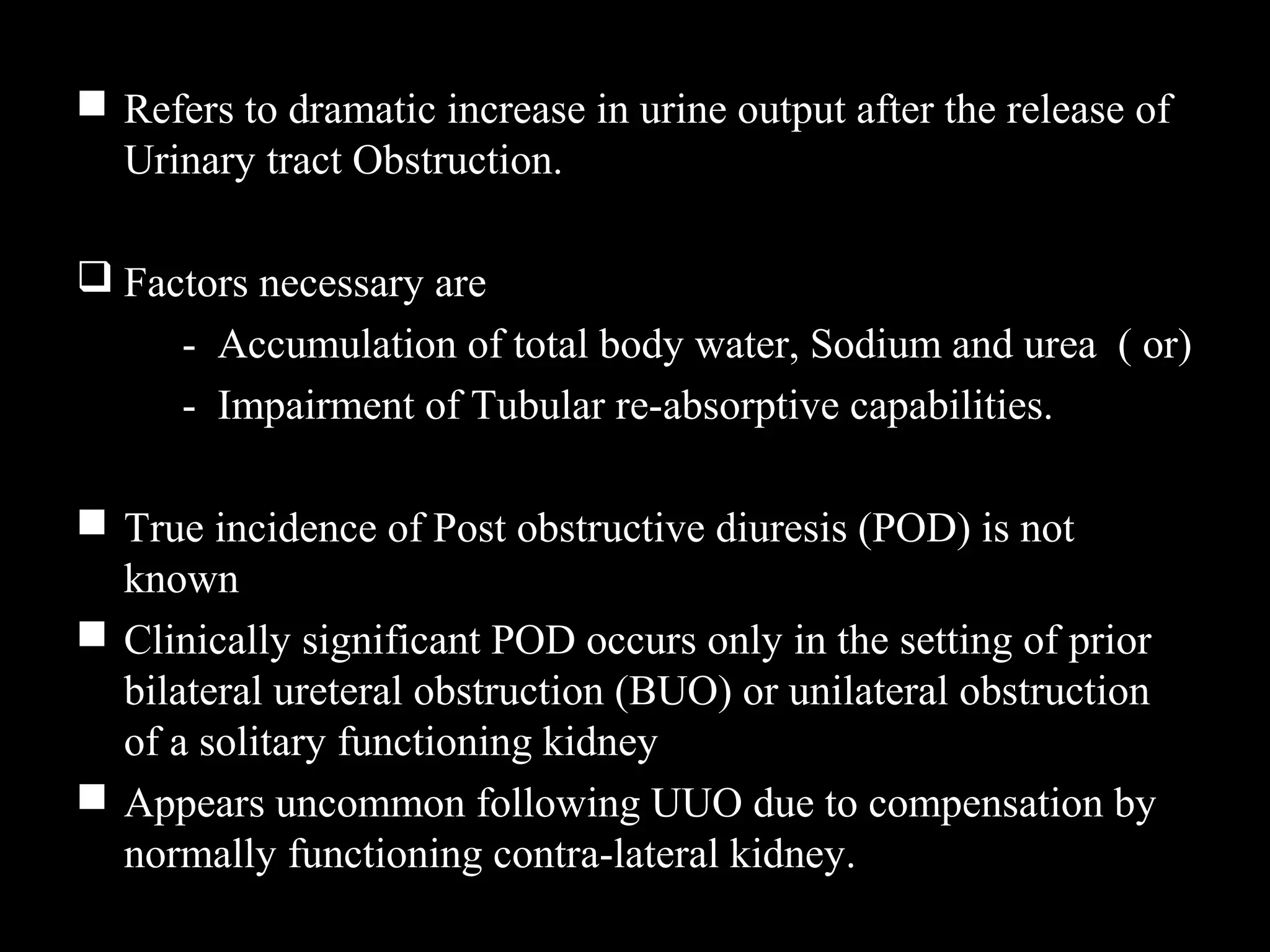 Post obstructive diuresis | PPT