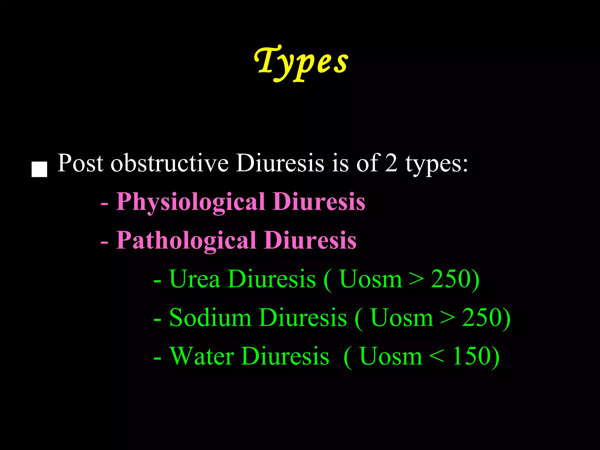 Post obstructive diuresis | PPT