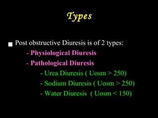 Post obstructive diuresis | PPT