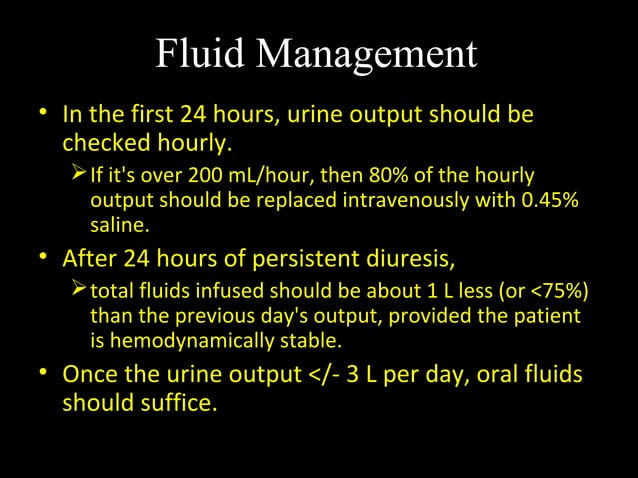 Post obstructive diuresis
