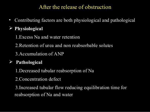 Post obstructive diuresis