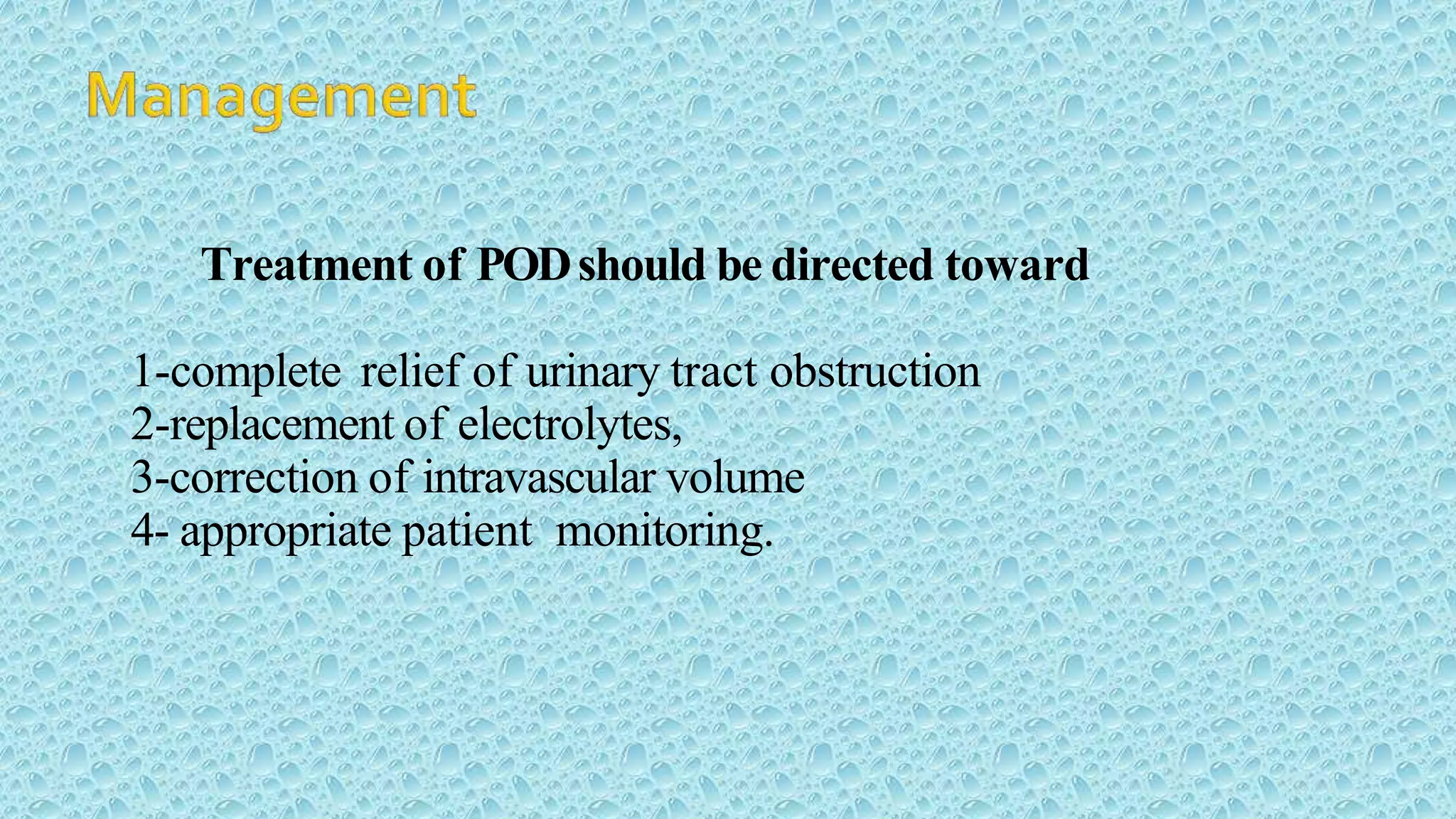 Postobstructive diuresis | PPT