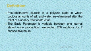 Postobstructive diuresis | PPTX