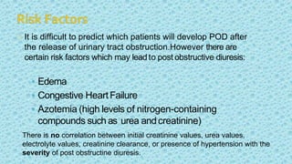 Postobstructive diuresis | PPT