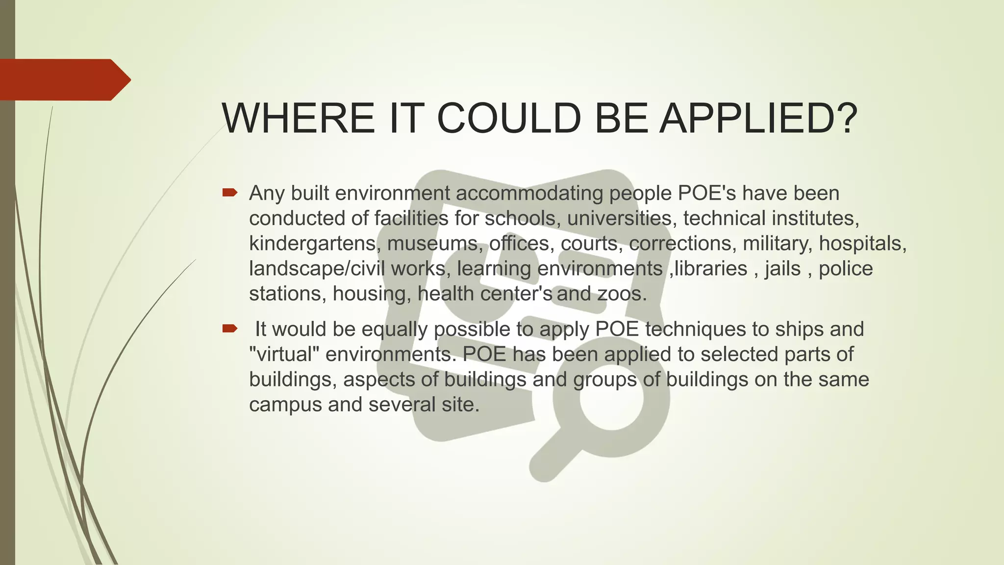 Post Occupancy Evaluation | PPTX