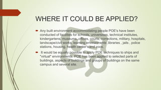 Post Occupancy Evaluation | PPTX