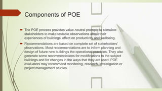 Post Occupancy Evaluation | PPTX