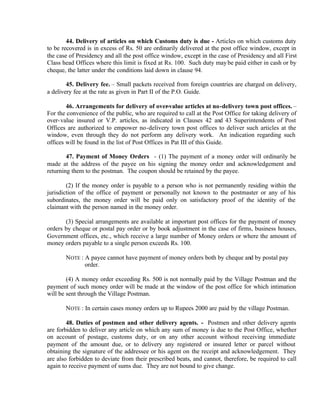Indian Post office guide | PDF