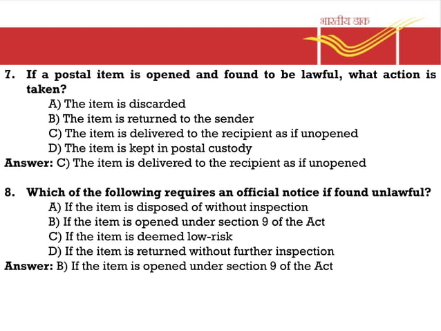 Post Office Regulations 2024-2025 Post office | PPTX