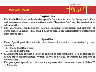 Post Office Regulations 2024-2025 Post office | PPTX