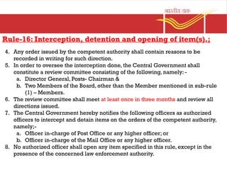 Post Office Rules 2023-2024 MTG PTM MTS DEPT | PPTX