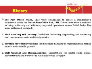 Post Office Rules 2023-2024 MTG PTM MTS DEPT | PPTX