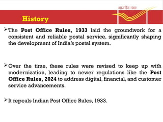 Post Office Rules 2023-2024 MTG PTM MTS DEPT | PPTX
