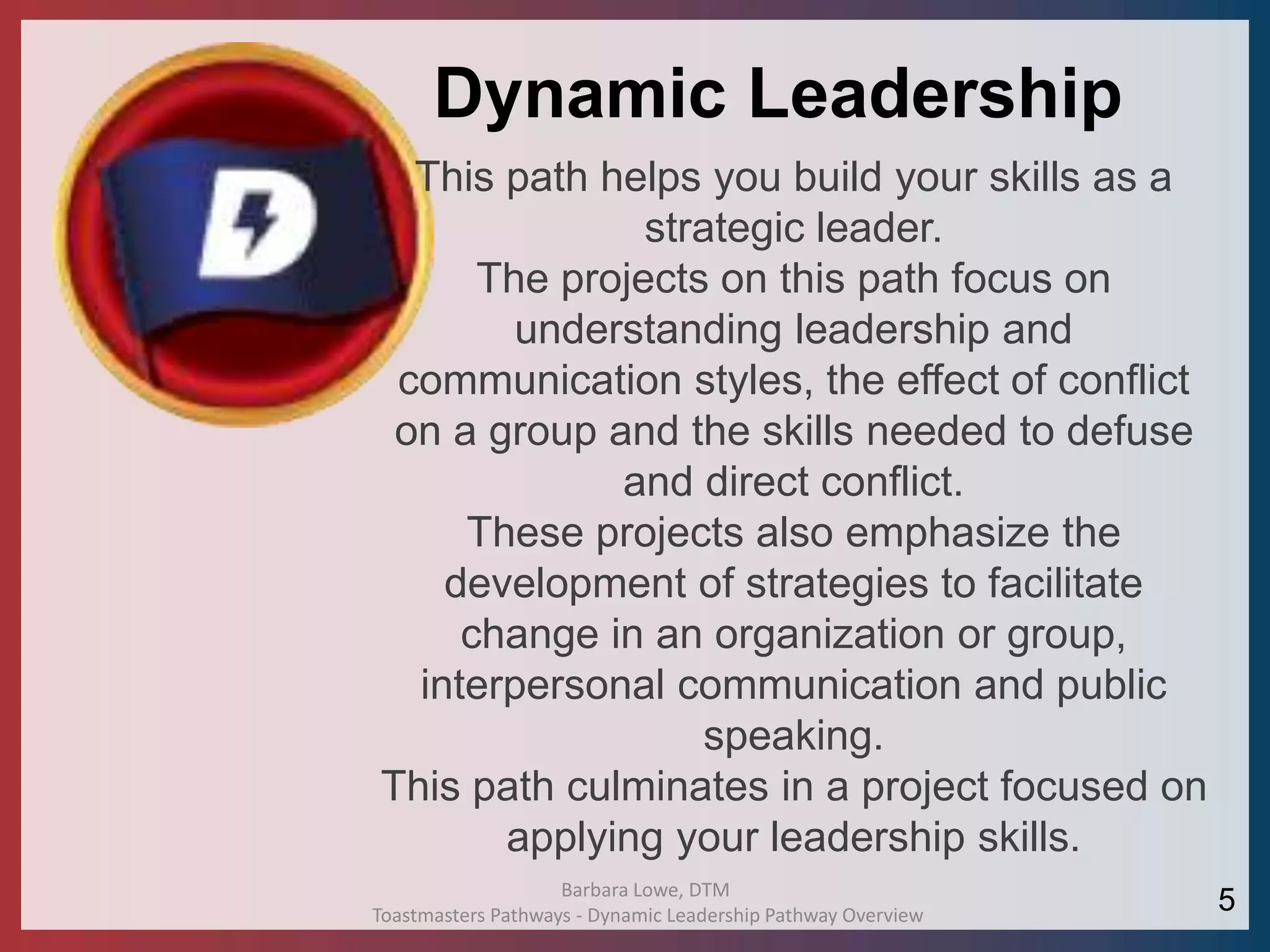 Dynamic Leadership Pathway Overview | PPTX