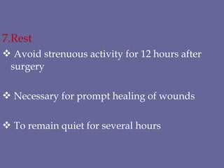 Post operative care after Tooth Extraction | PPT