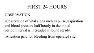 post operative care during AH and VH.pptx