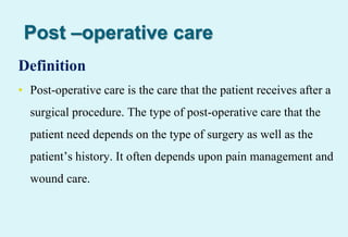 Post op care | PPT