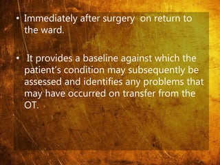POST OPERATIVE CARE : MAXILLO-FACIAL SURGERY | PPTX