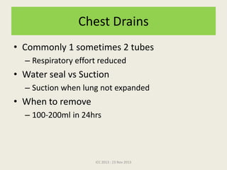 Post op care thoracic Surgery | PPTX