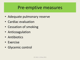 Post op care thoracic Surgery | PPTX