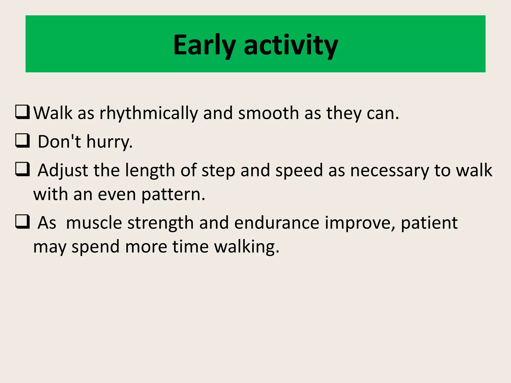 Post operative ambulatory exercises | PPTX