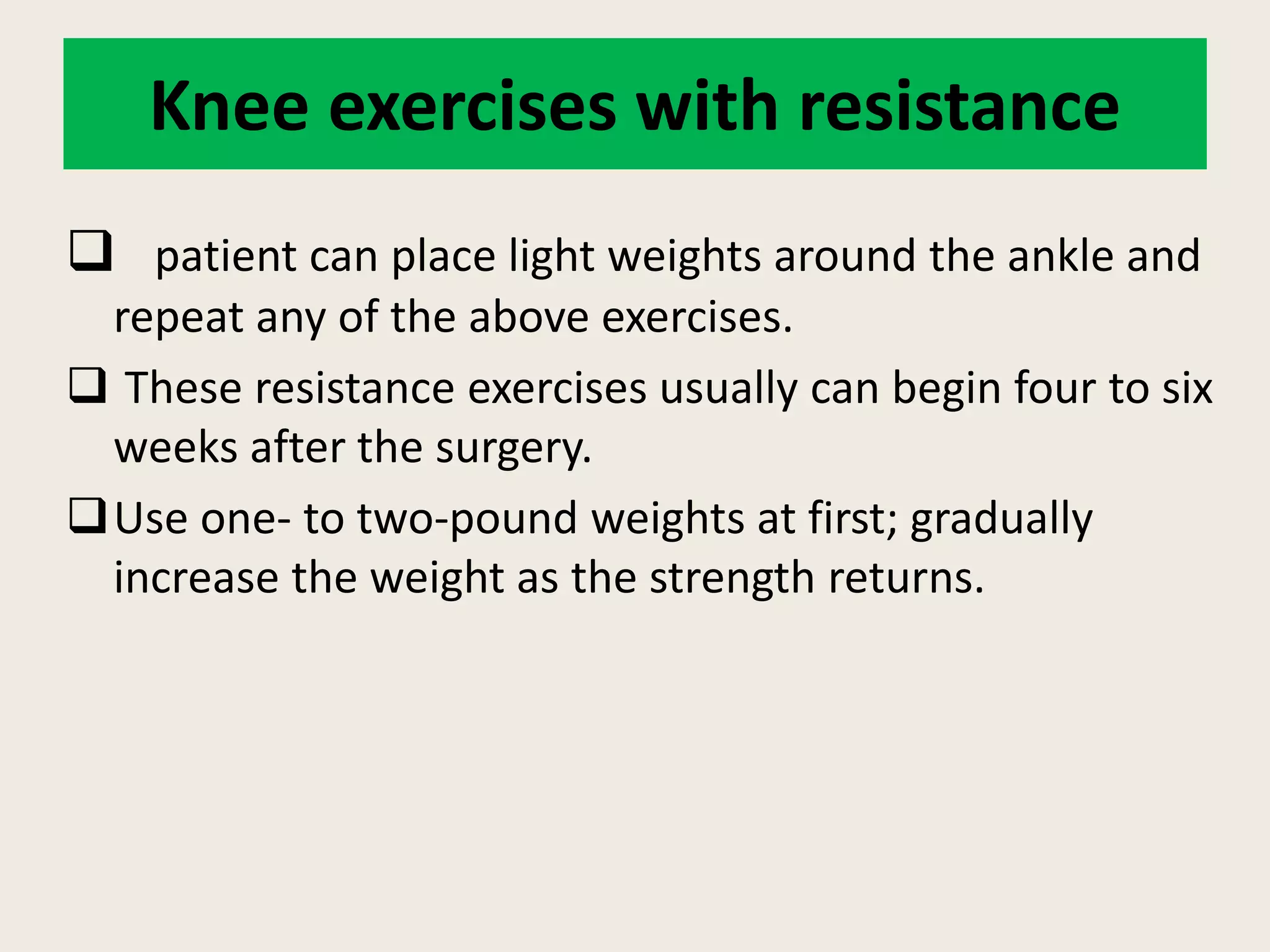 Post operative ambulatory exercises | PPTX