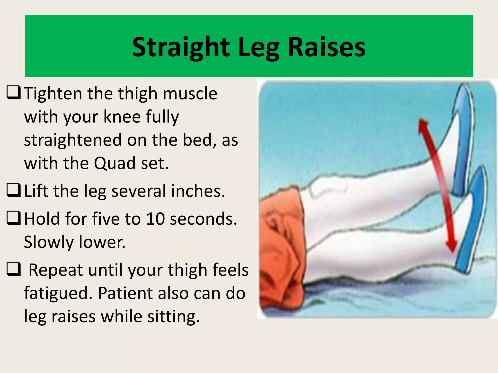 Post operative ambulatory exercises | PPTX