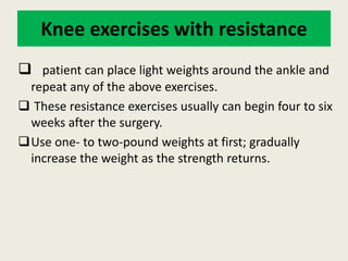 Post operative ambulatory exercises | PPTX