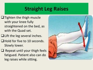 Post operative ambulatory exercises | PPTX