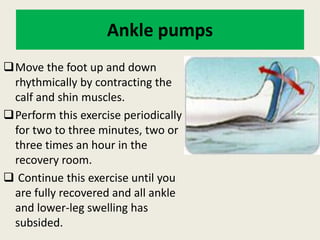 Post operative ambulatory exercises | PPTX