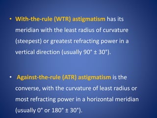Post operative astigmatism | PPTX