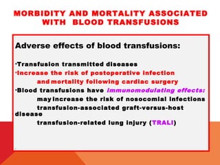 Postoperative bleeding & guidelines for transfusion | PPT