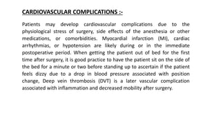 Postoperative cardiovascular complications | PPTX
