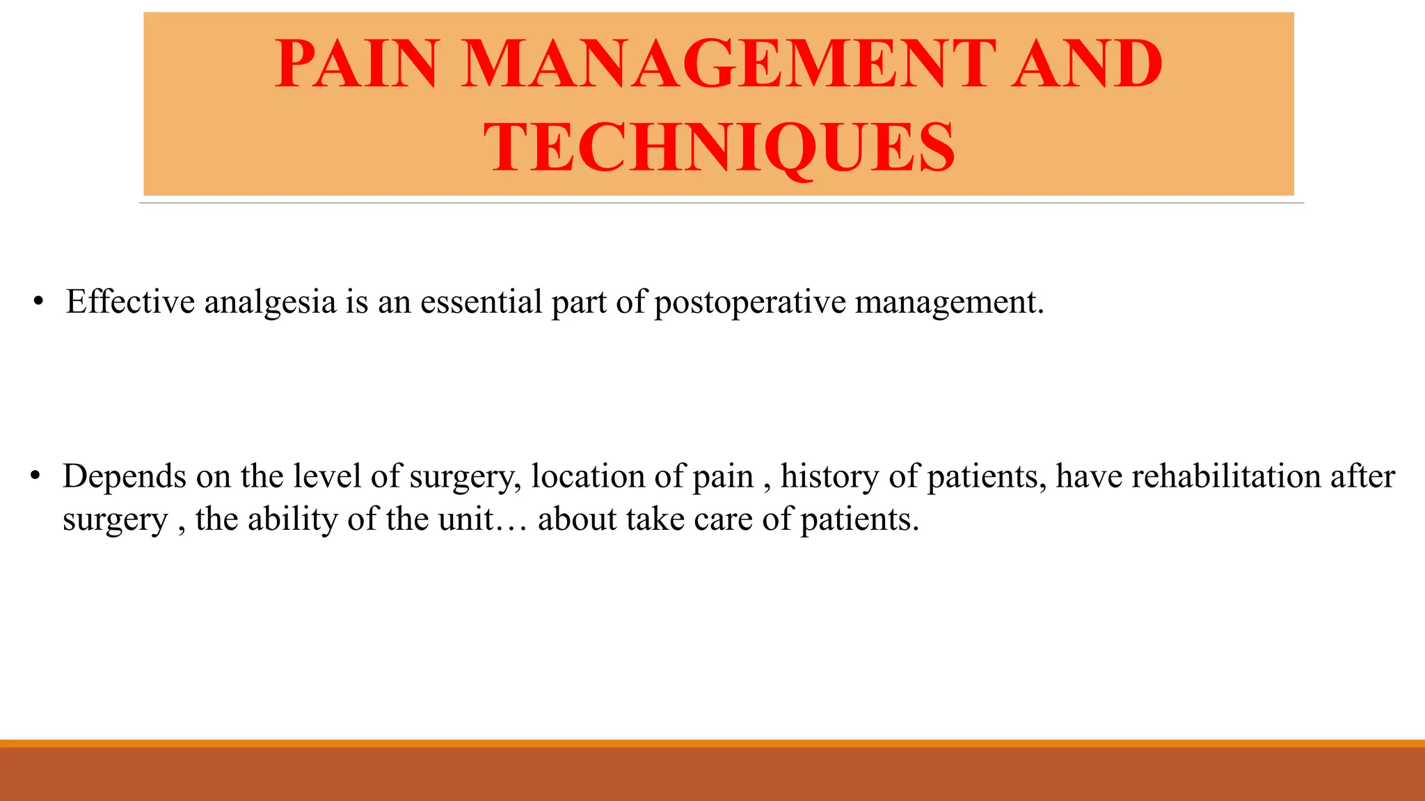 Postoperative care | PPTX