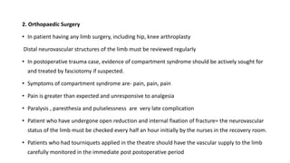 POST OPERATIVE CARE MANAGEMENT OF SURGICAL PATIENTS | PPT