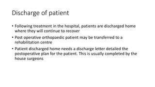 POST OPERATIVE CARE MANAGEMENT OF SURGICAL PATIENTS | PPTX