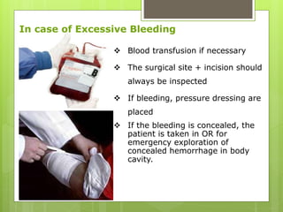 Post operative Nursing care by Ms. Mini Jose, SI, MSW, SVBCH, Silvassa ...