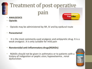 Post Operative Care | PACU | Complications | Treatment | PPTX