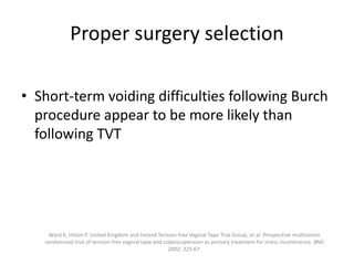 Postoperative care & management after sui operations | PPTX