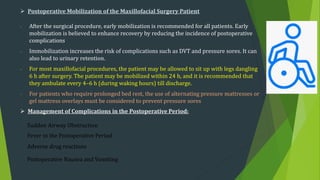 POST OPERATIVE CARE OF MAXILLOFACIAL SURGERY PATIENTS.pptx