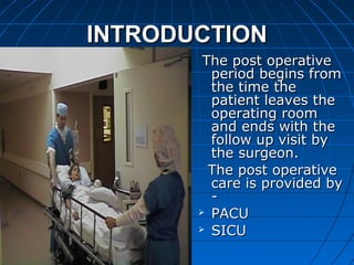 Post operative care | PPT