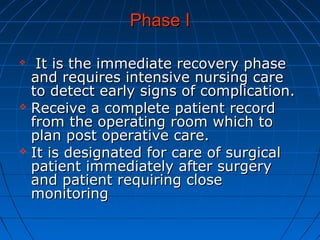 Post operative care | PPT