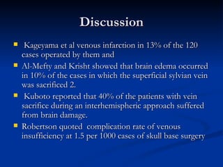 Postoperative cerebral venous infarction | PPT