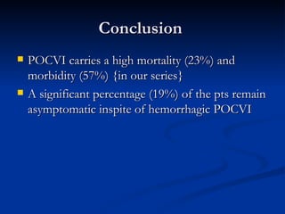 Postoperative cerebral venous infarction | PPT